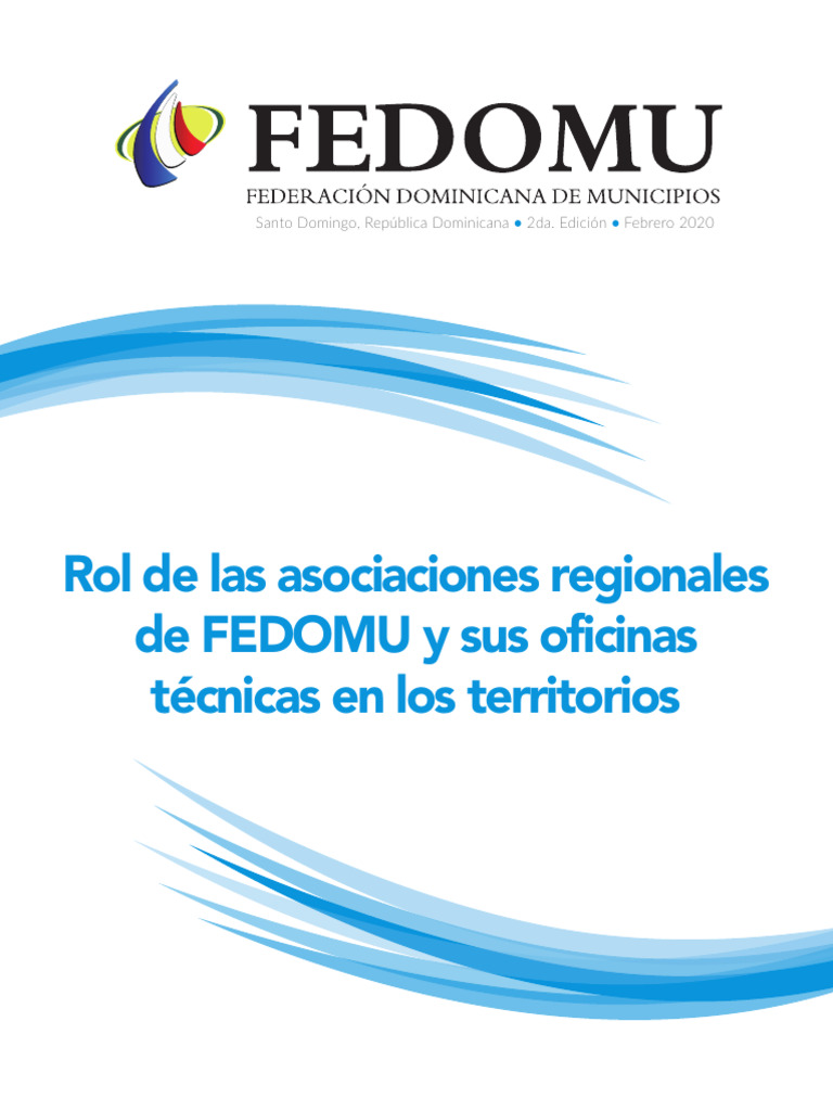 Rol de Las Asociaciones Regionales de FEDOMU y Sus Oficinas Tecnicas 1 ...