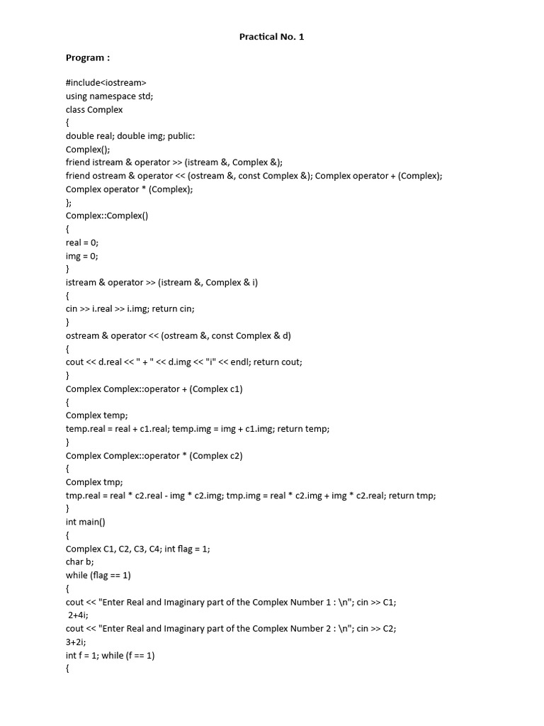 OOP Program and Output | PDF