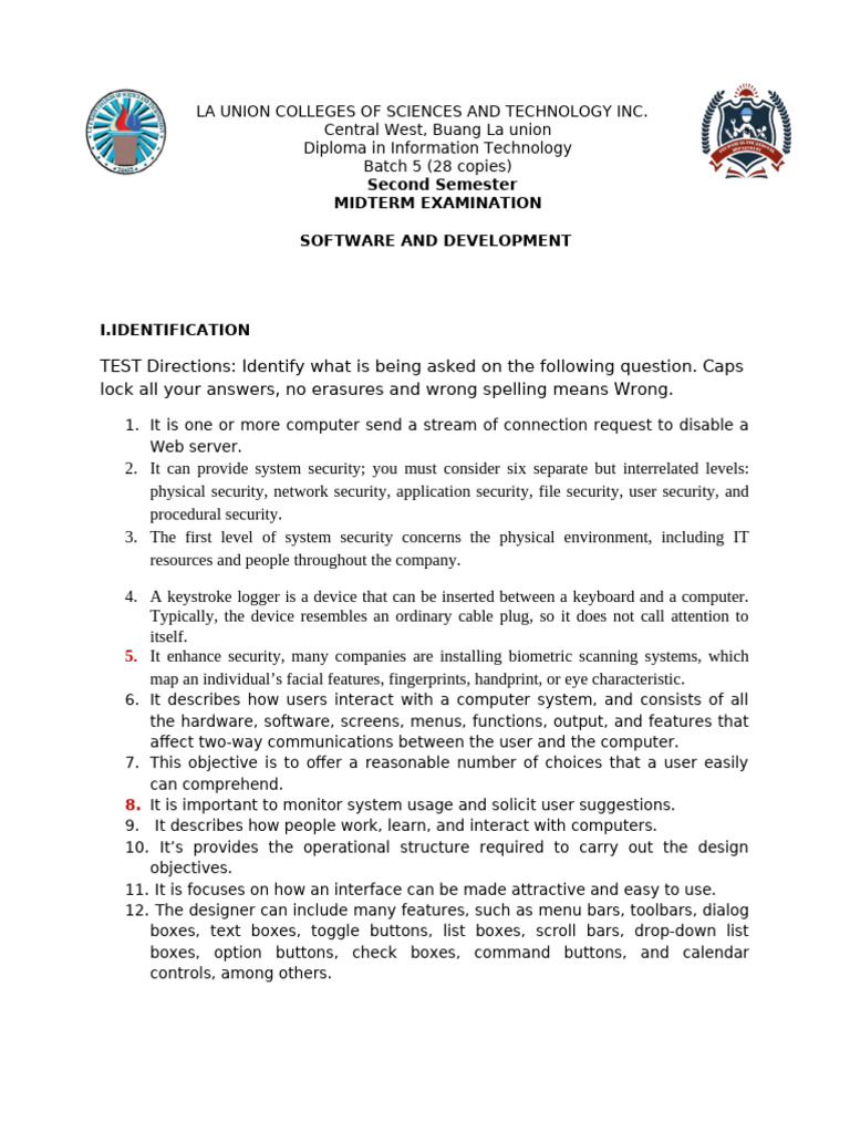 SDM Final Exam | PDF