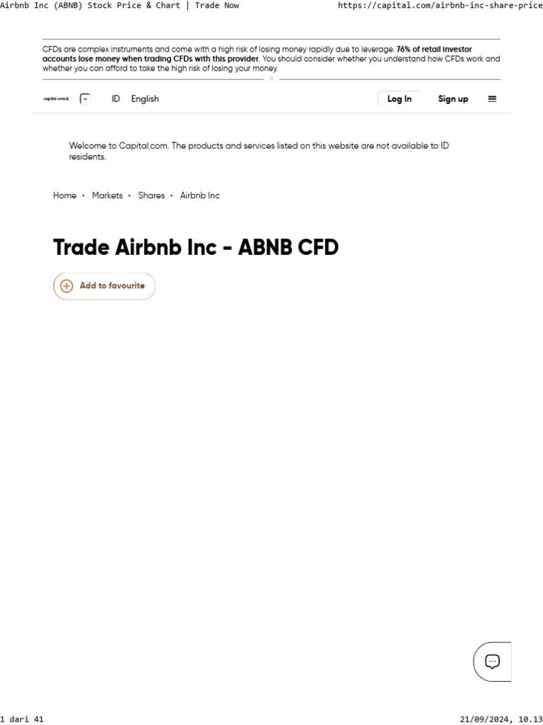 Airbnb Inc (ABNB) Stock Price & Chart - Trade Now | PDF