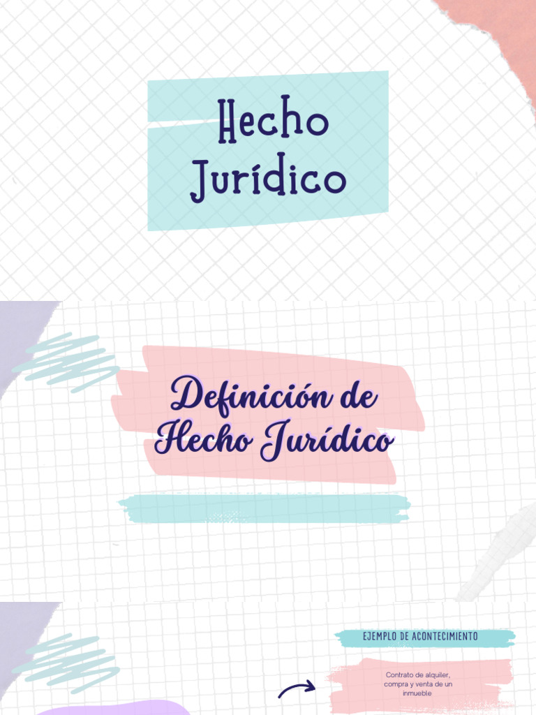 Definición de Hecho Jurídico FINAL | PDF