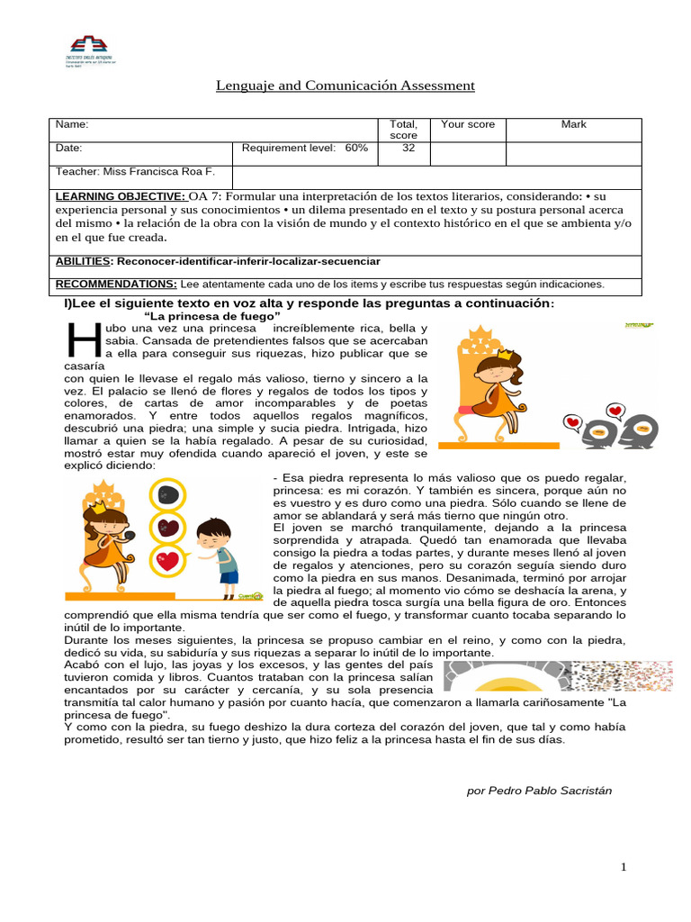 Prueba de Repaso 7°A-B | PDF