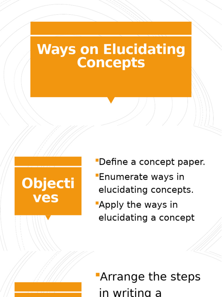 1.8..... Ways in Elucidating Concept Paper | PDF