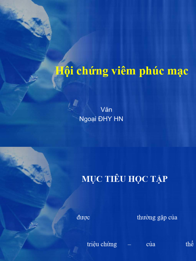 LEC 19. - H I CH NG Viêm Phúc M C | PDF