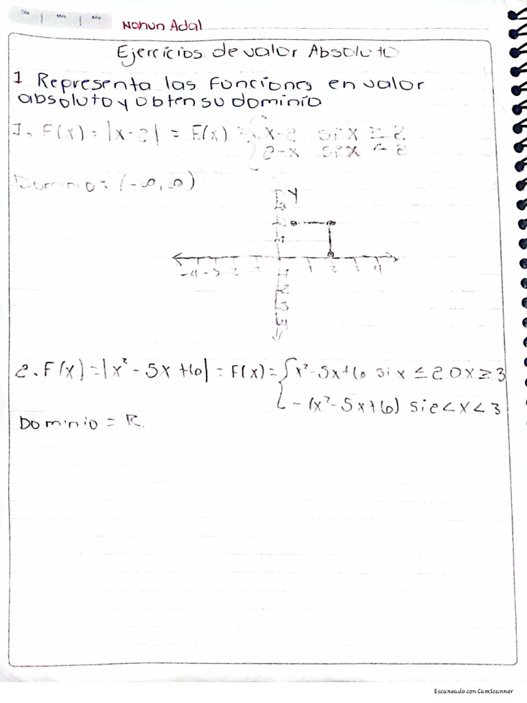 Ejercicios de Valor Absoluto | PDF