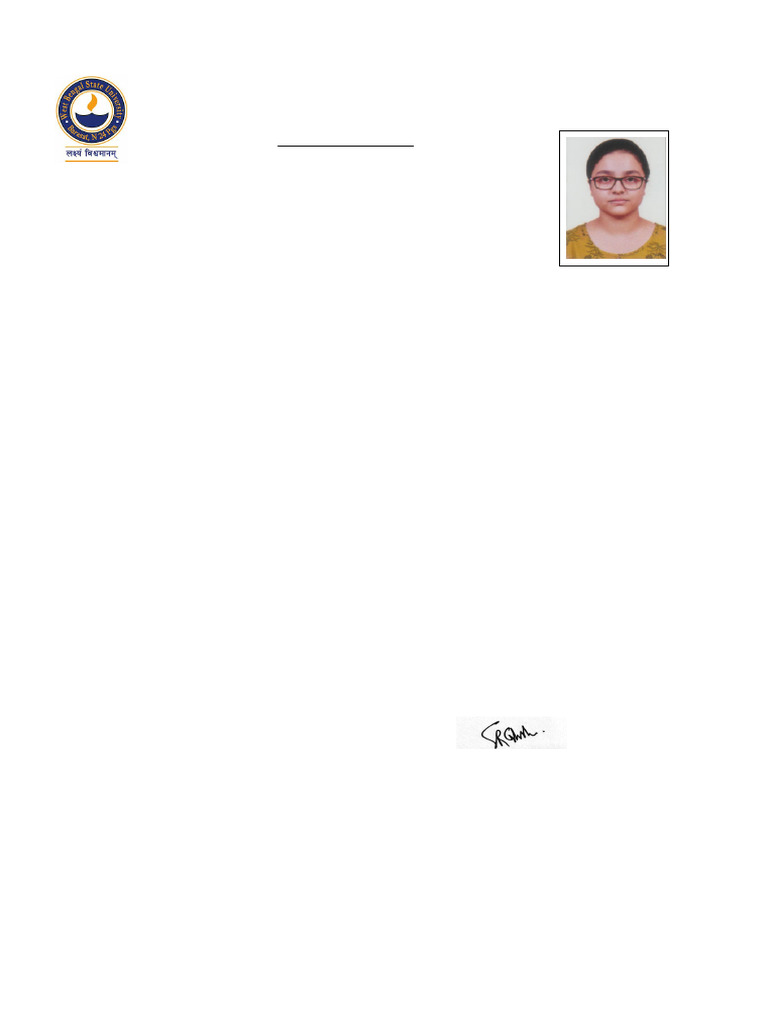 West Bengal State University: Cbcs Sem-Iv Examination, 2023 Regular Candidate | PDF