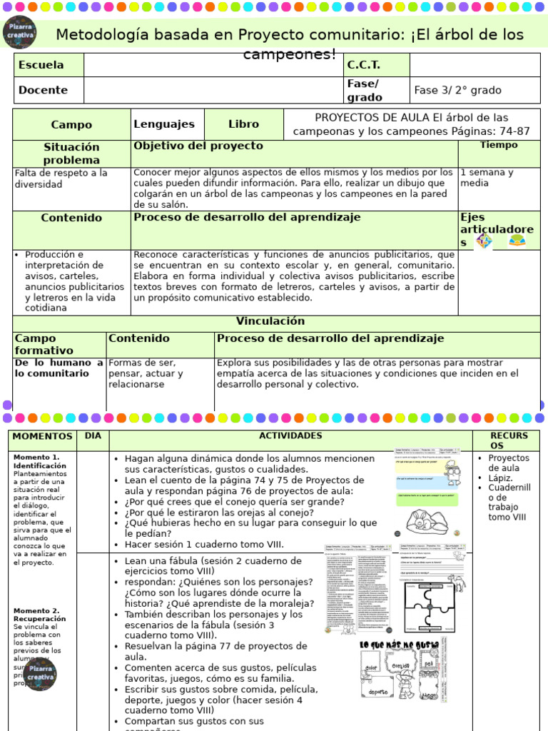 2 Planeción Pc El Arbol De Las Campeonas Y Campeones Libro Pa Pdf