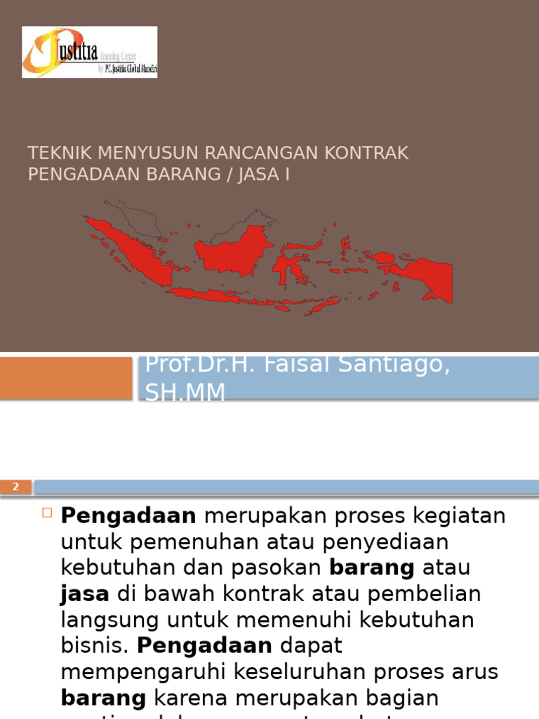 Kontrak Pengadaan Barang Dan Jasa | PDF