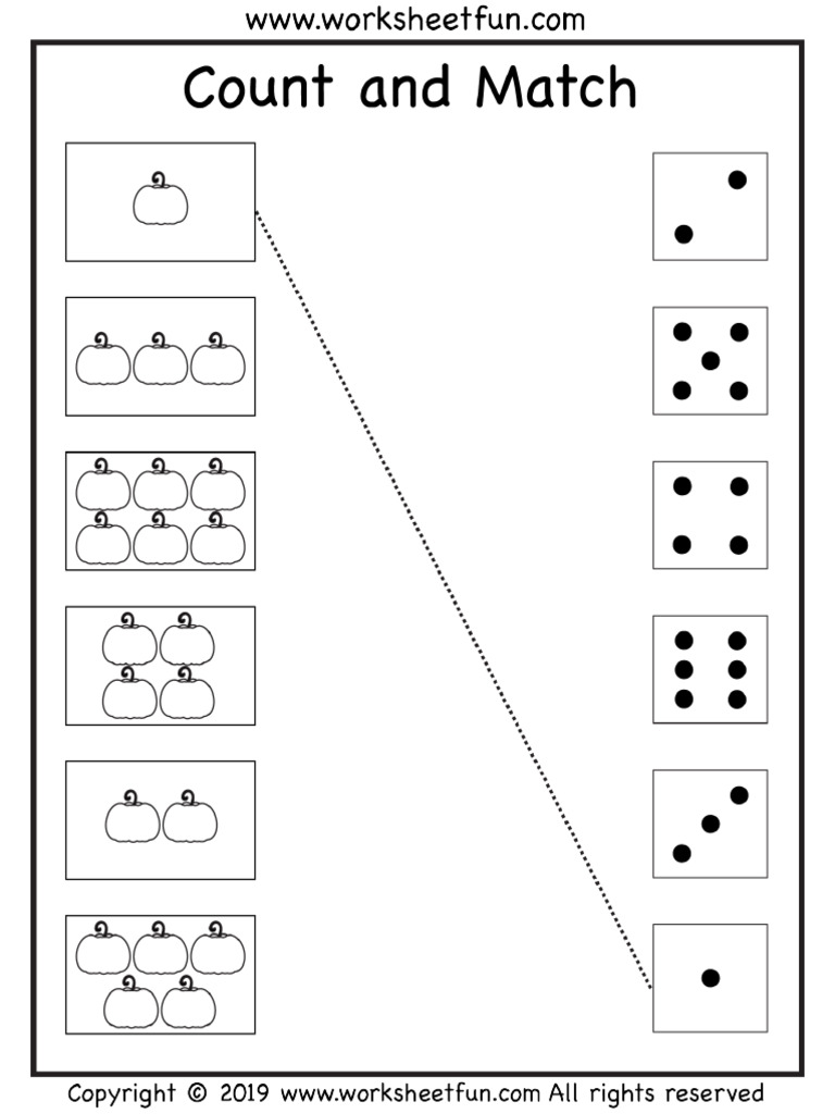 Count and Match 1 - 6 | PDF