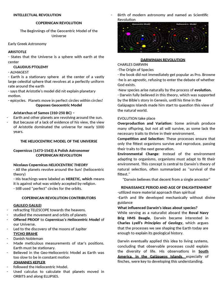 Intellectual Revolution-Sts | PDF