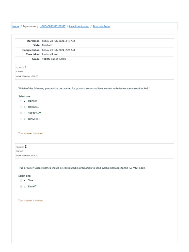 Final Lab Exam | PDF