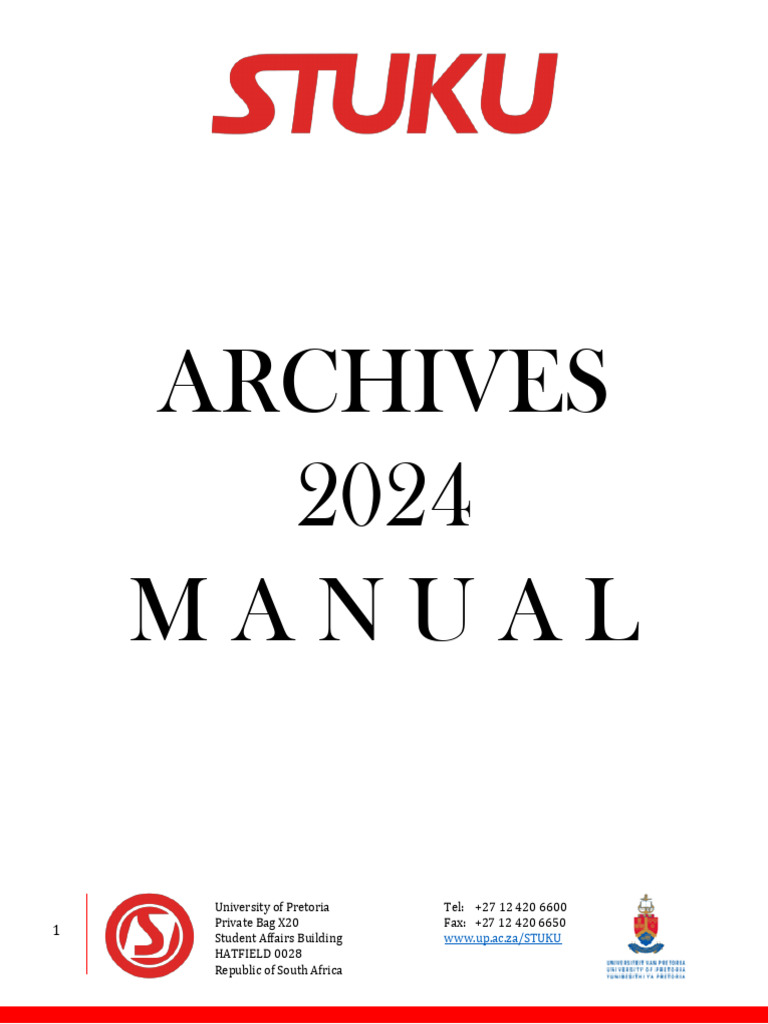 Archives Manual 2024 | PDF