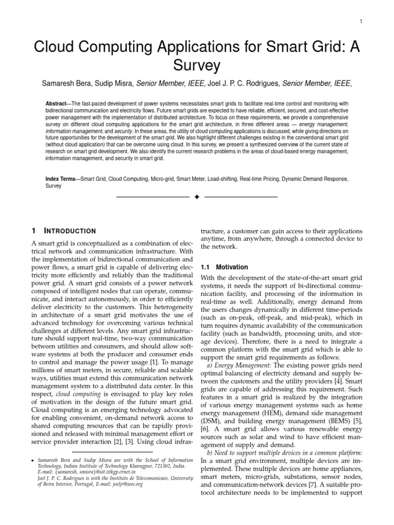 Smartgrid Paper | PDF