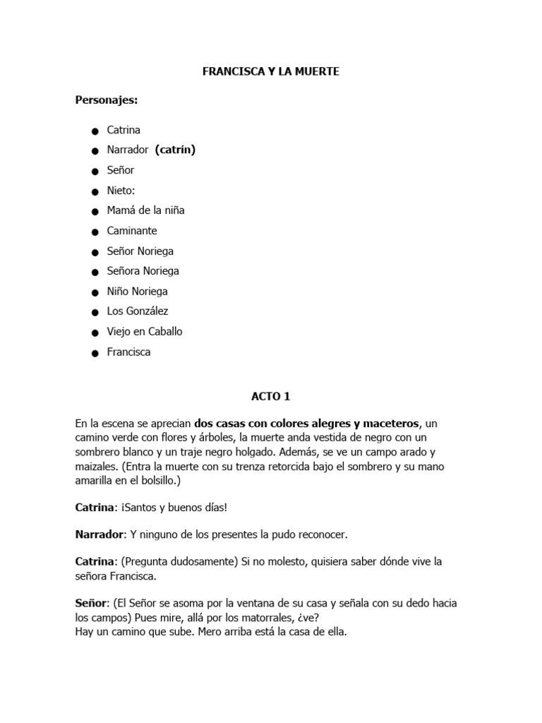 Francisca y La Muerte_ Ok - Copia | PDF