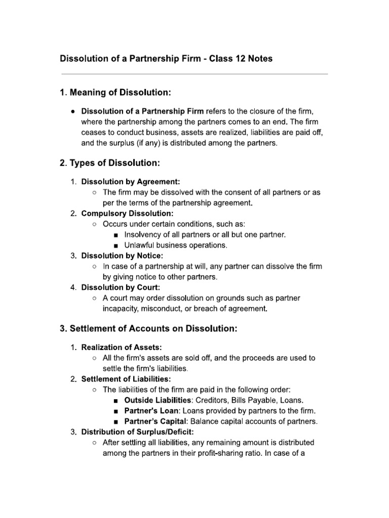 Acct Notes Class 12 | PDF