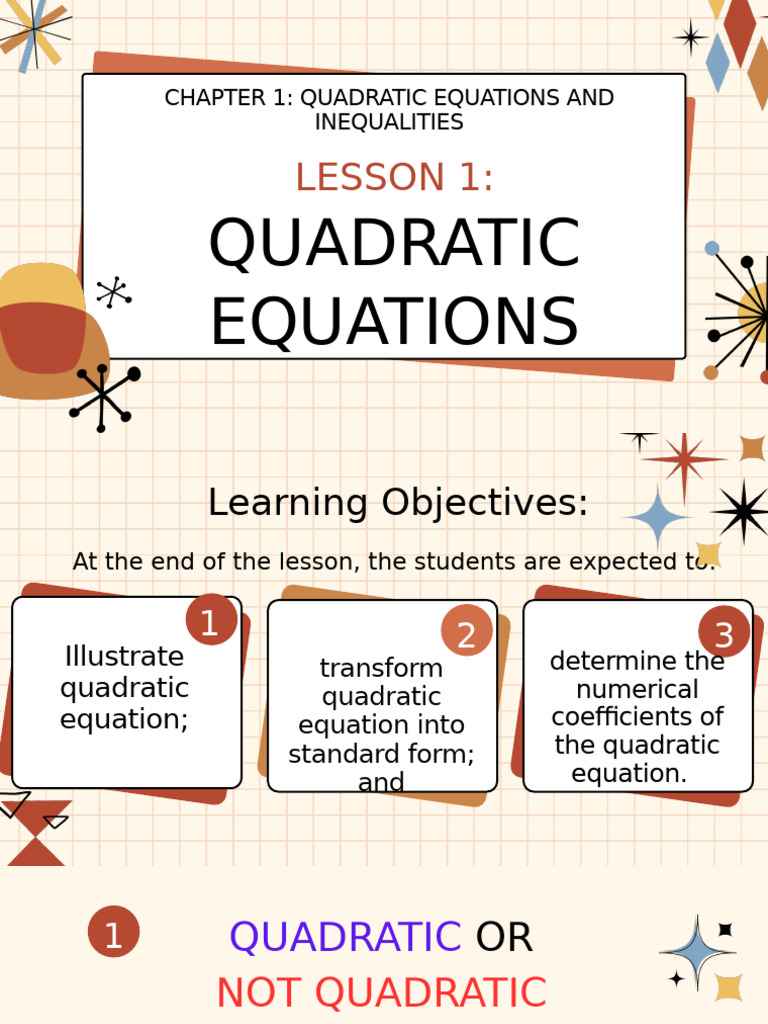 q1l1 (Quadratic Equations) | PDF