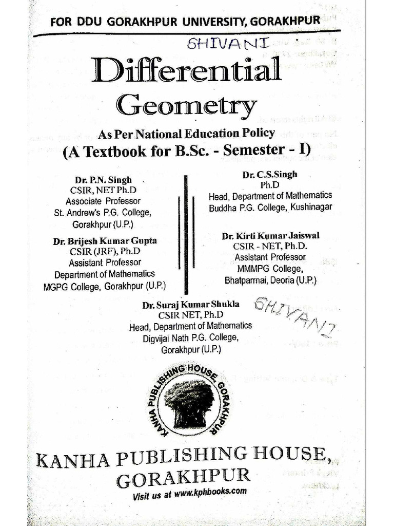 Differential Geometry | PDF