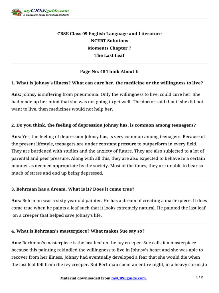 9 Eng Moments ch7 | PDF | Self-Improvement