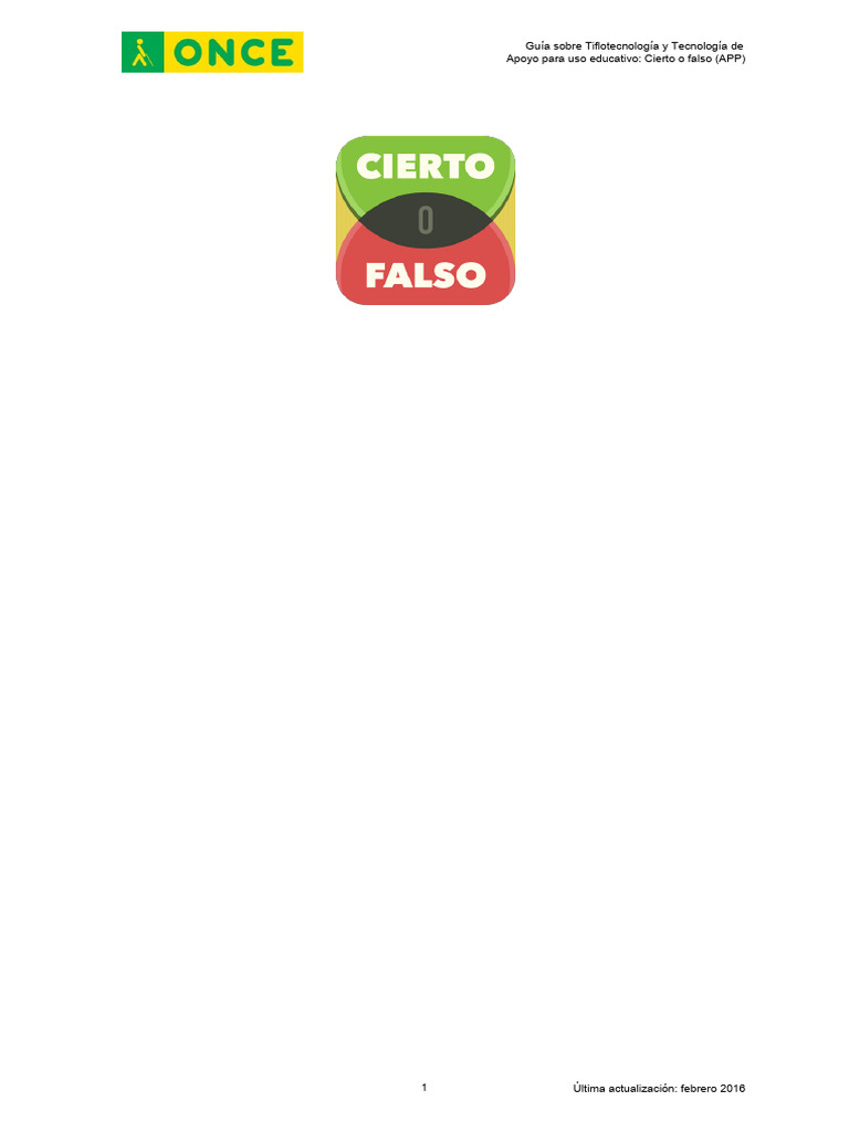 Cierto o Falso App | PDF