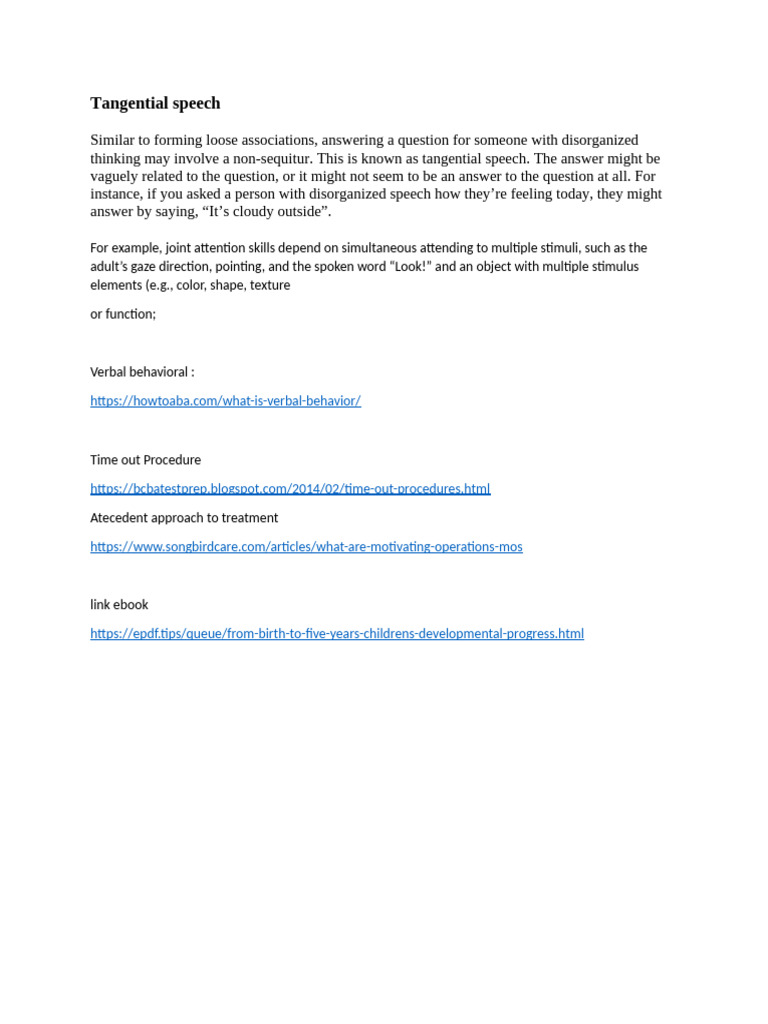 Tangential Speech | PDF