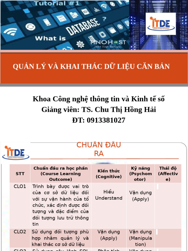 p1 - Tong Quan CSDL | PDF