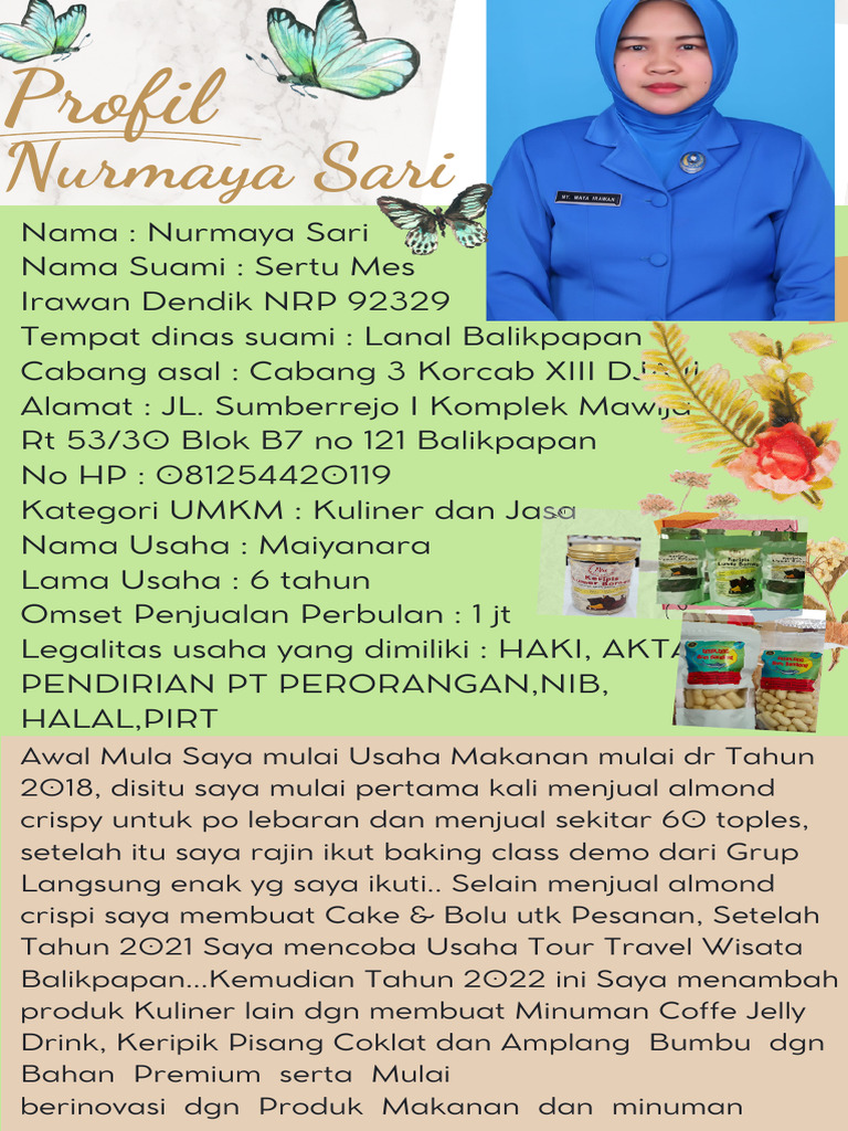 Profil Usaha Nurmaya | PDF