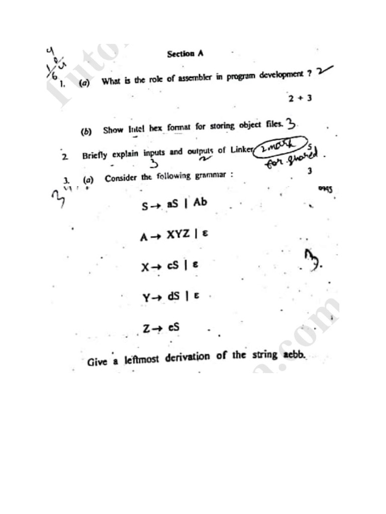 DU System Programming Pyq 2017 | PDF