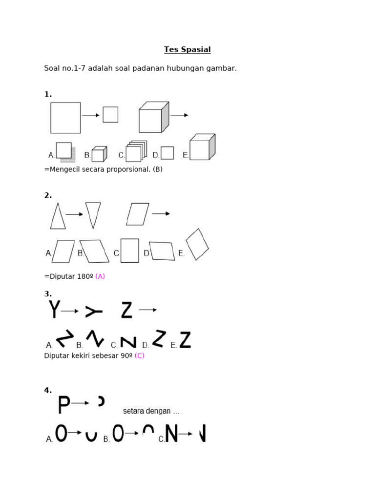Tes Spasial | PDF