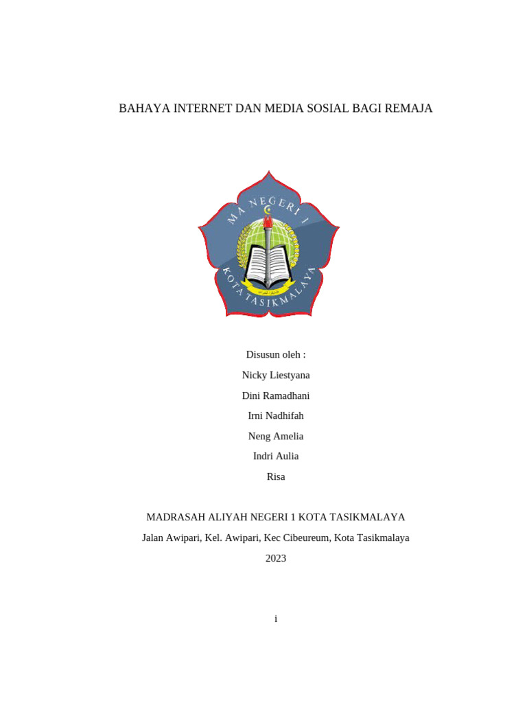 Bahaya Internet Dan Media Sosial Bagi Remaja | PDF