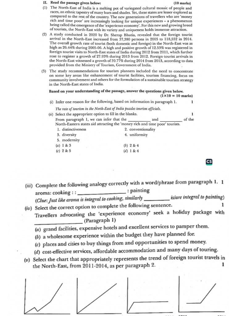 Unseen Passage Practice Sheet | PDF