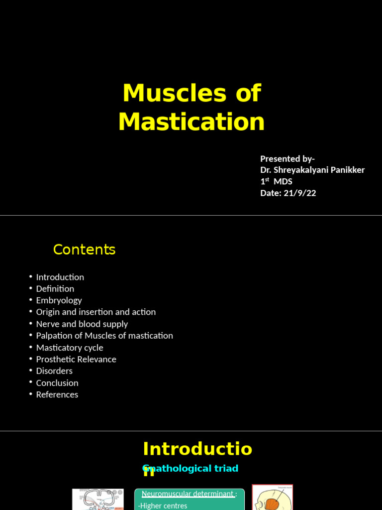5.muscle of Mastication Final | PDF