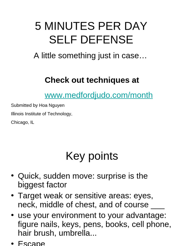 Self Defense | PDF