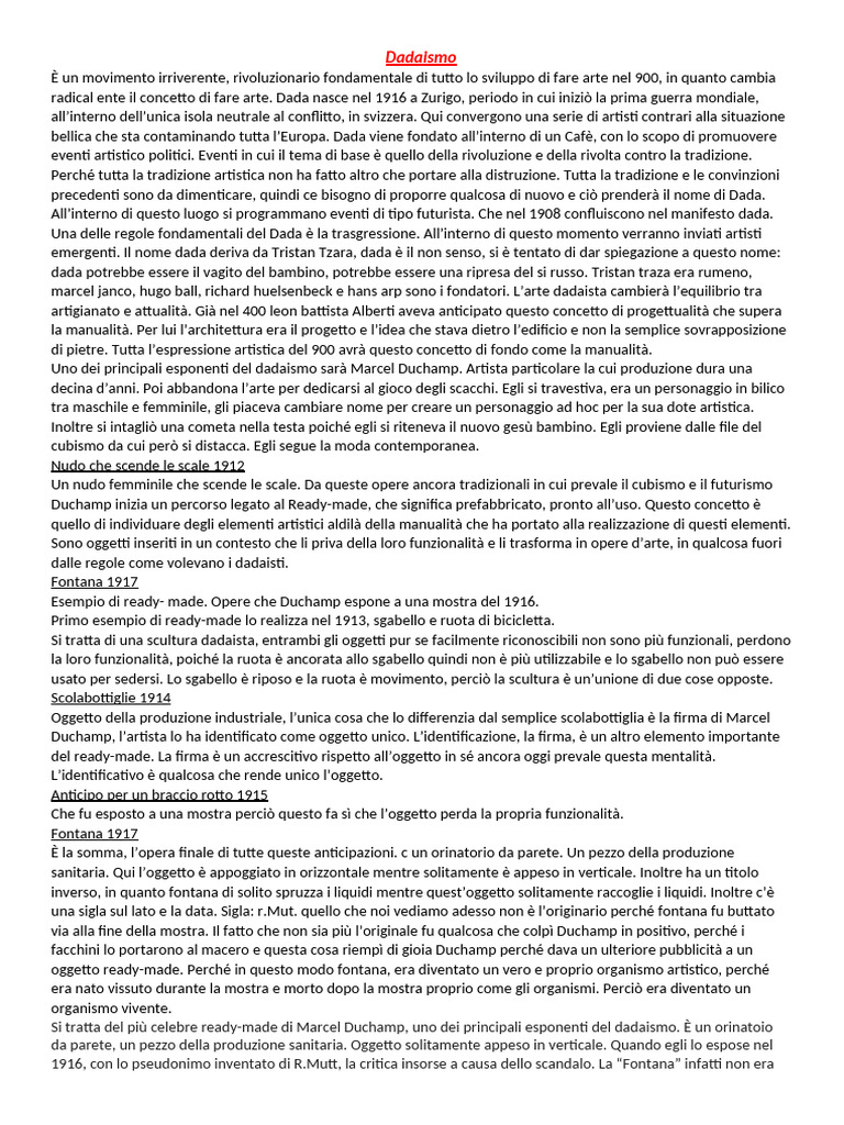 Dadaism o | PDF