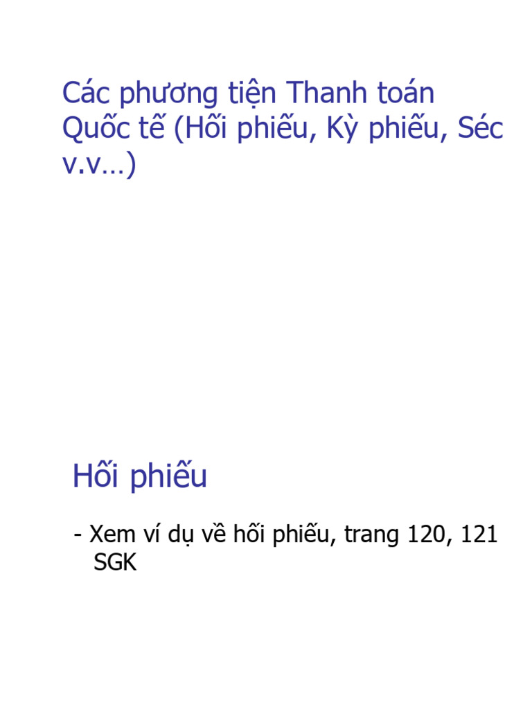Hoi Phieu TTQT Slides 10 Hoi Phieu Va Cac Cong Cu TTQT | PDF