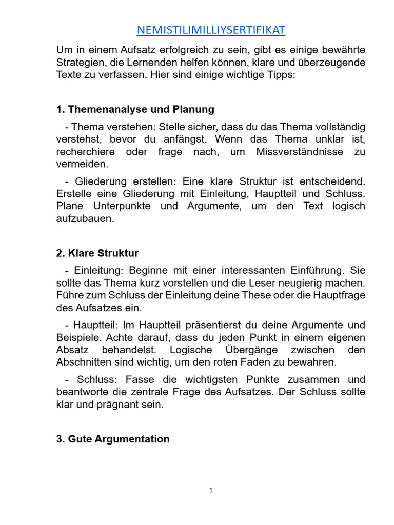 Elegante Ausdrucksweisen Für Einleitung, Hauptteil Und Schluss | PDF Elegante Ausdrucksweisen Für Einleitung, Hauptteil Und Schluss | PDF
