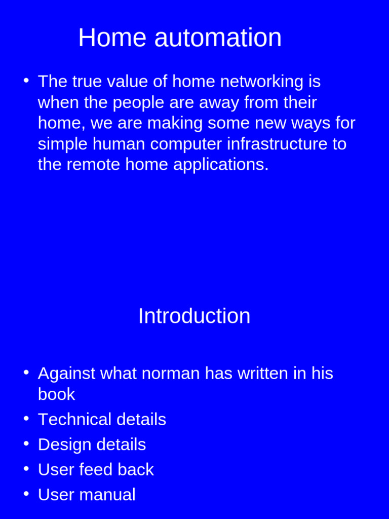 Home Automation | PDF