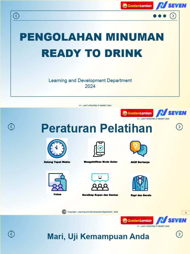 Module Teknis - Pengolahan Minuman Ready To Drink | PDF