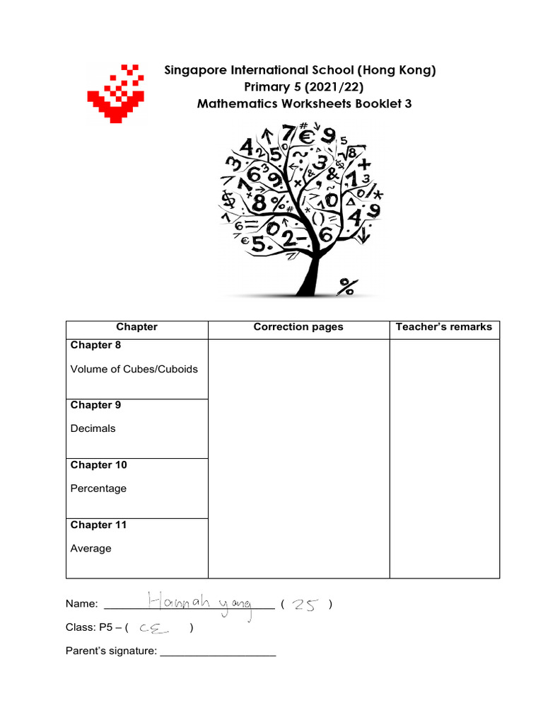P5 Term 3 Math Worksheets - 2122 - Vetted | PDF