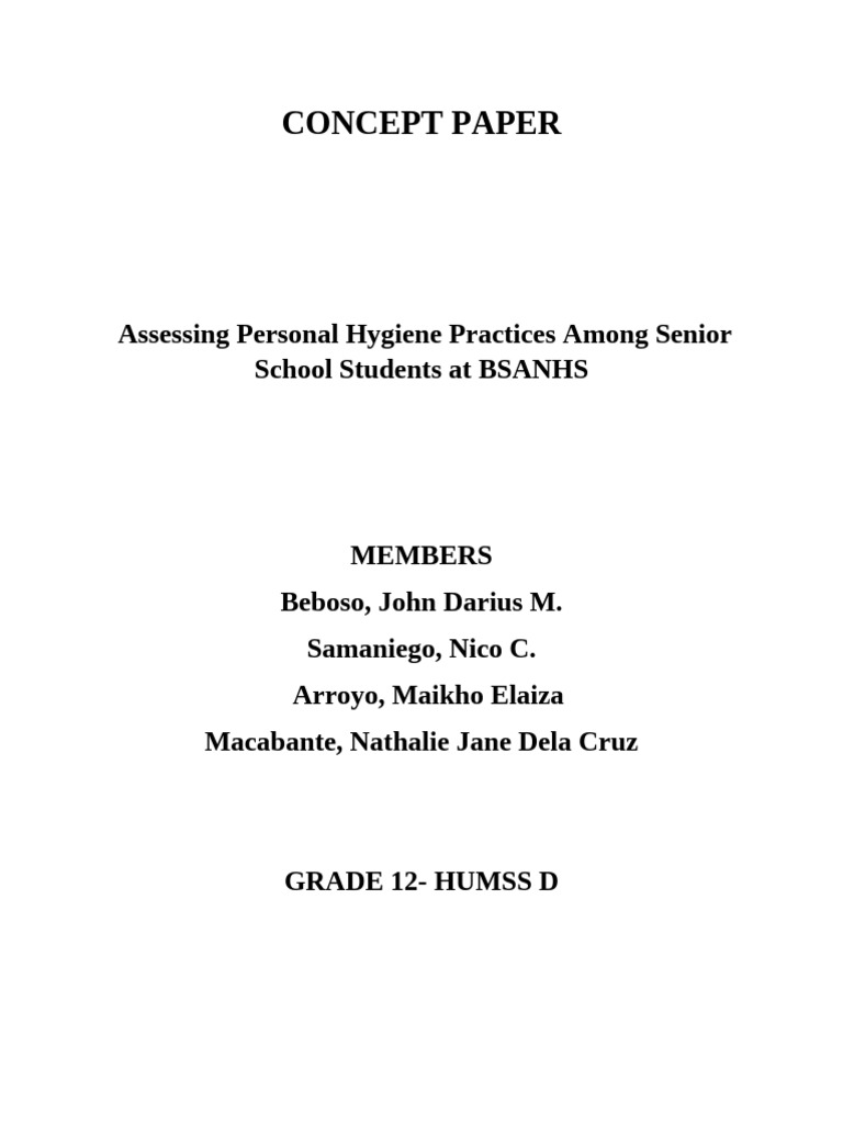 CONCEPT PAPER #1 of 12 | PDF