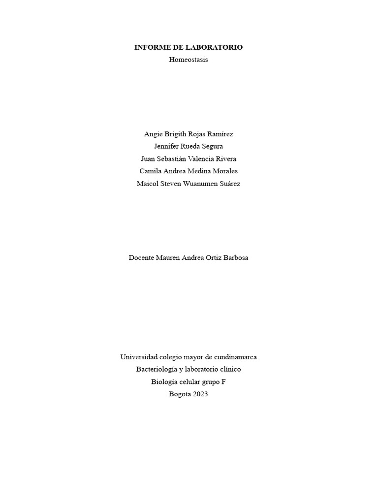 Informe Laboratorio | PDF