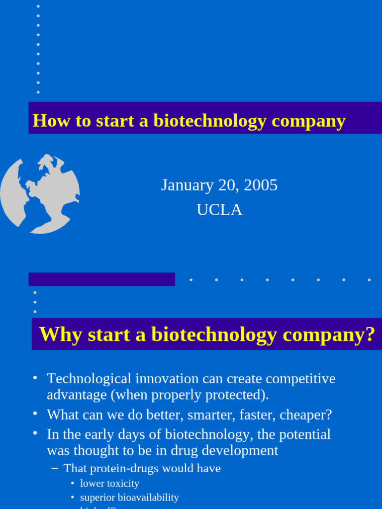 Commercialization of Biotechnology | PDF