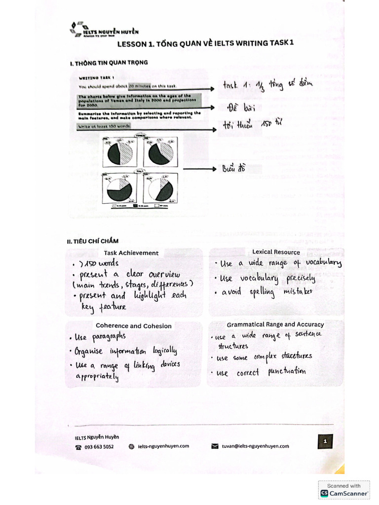 Writing Lesson 1 | PDF