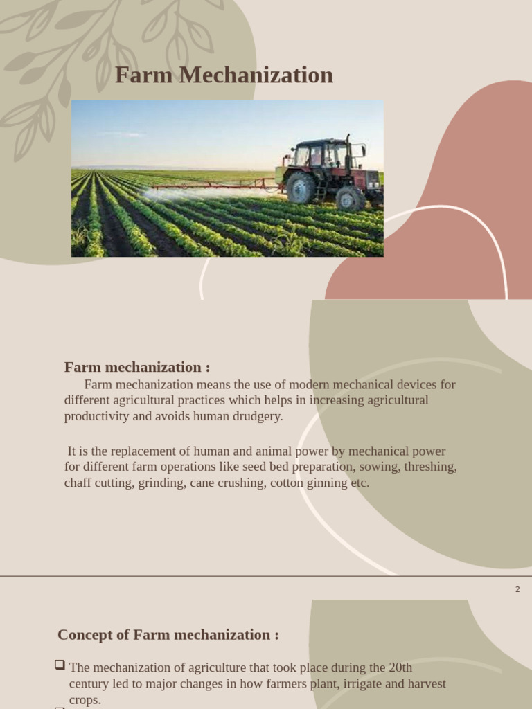 Farm Mechanization | PDF