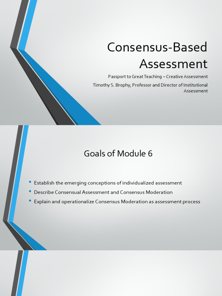 Module 6 - Consensus Based Approaches | PDF