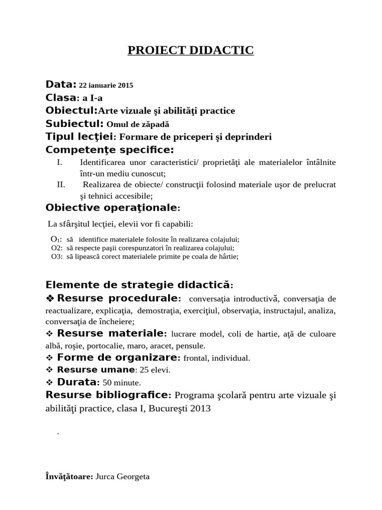 Lectie Finala. Abilitati Practice | PDF