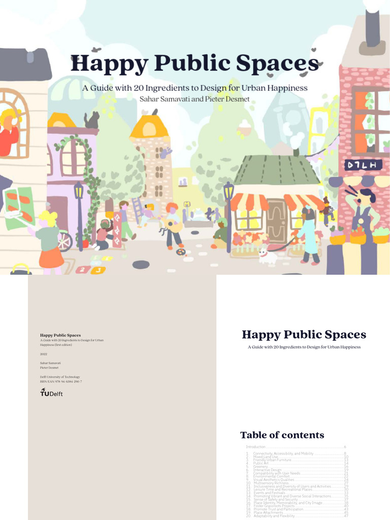 Happy Public Spaces A Guide With 20 Ingredients 1712931255 | PDF