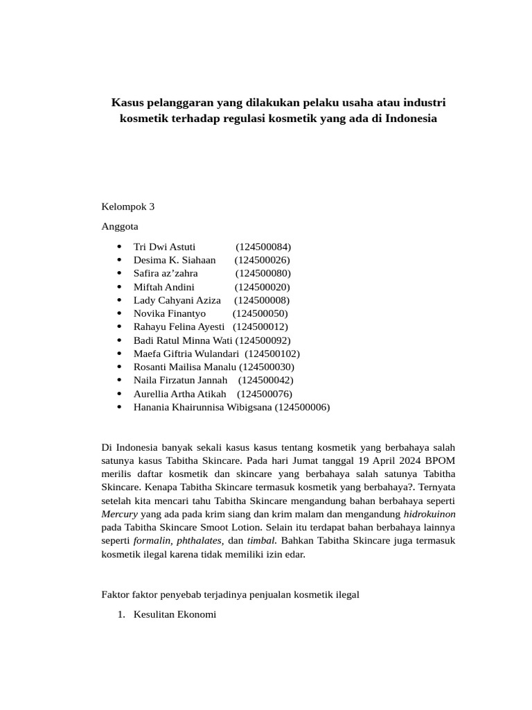 Tri Dwi Astuti - Kelompok 3 | PDF