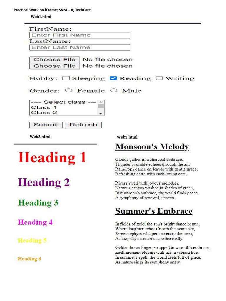 Practical Task On Iframe | PDF
