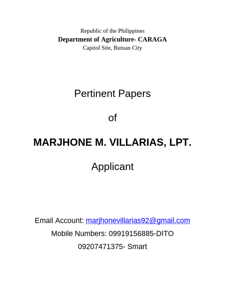 DA Application | PDF