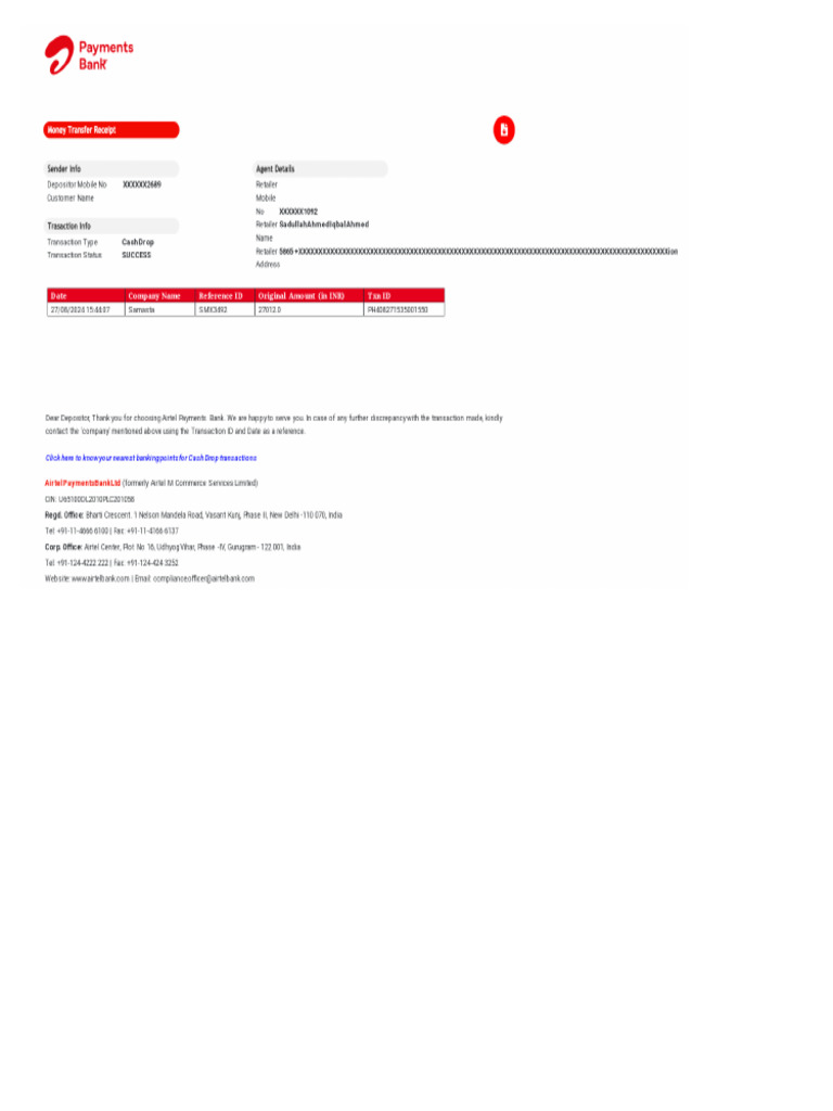 Reciept | PDF